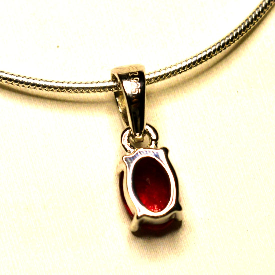 Pendentif Rubis sur Argent