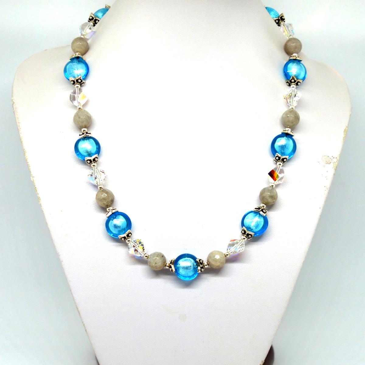 Collier Murano Bleu