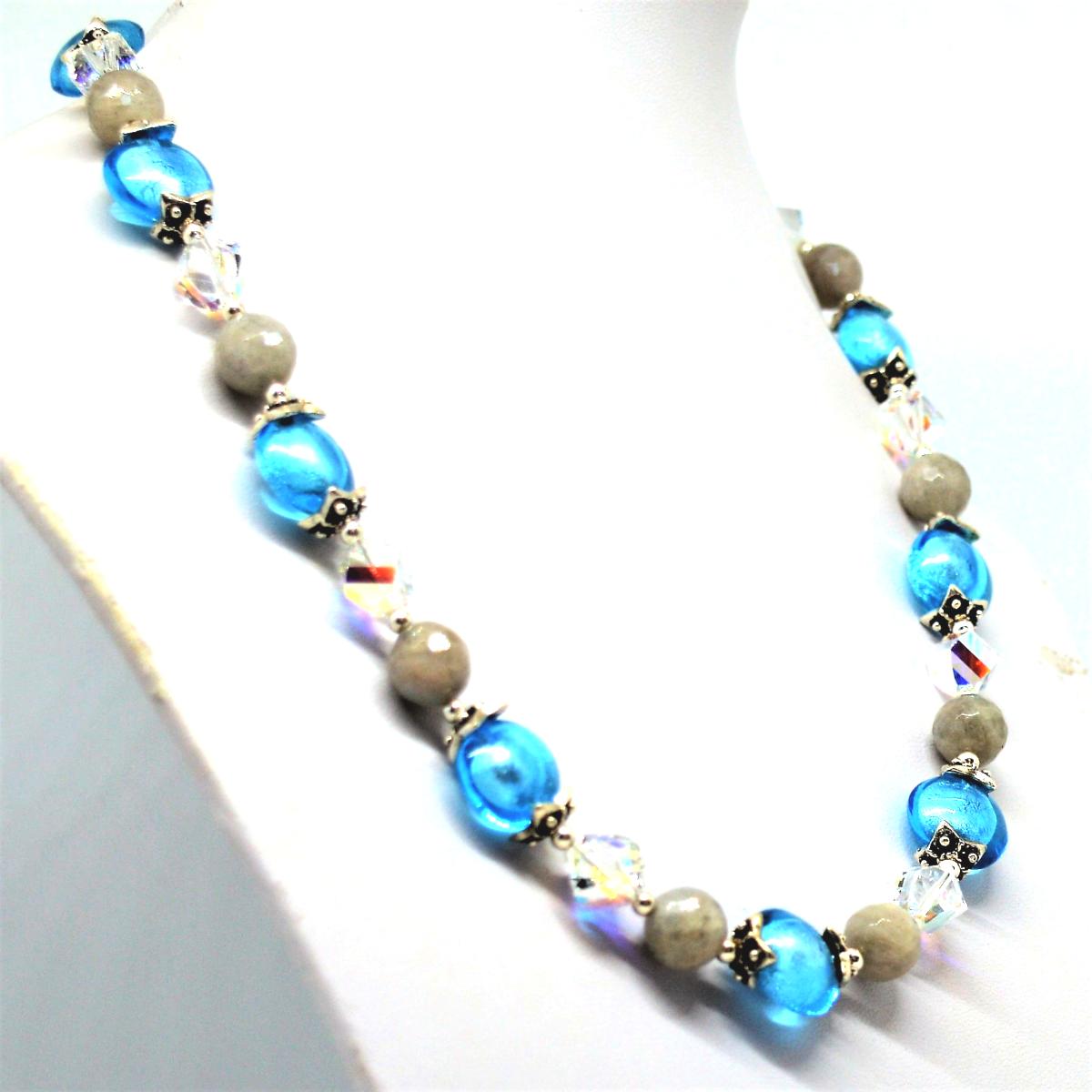 Collier Murano Bleu
